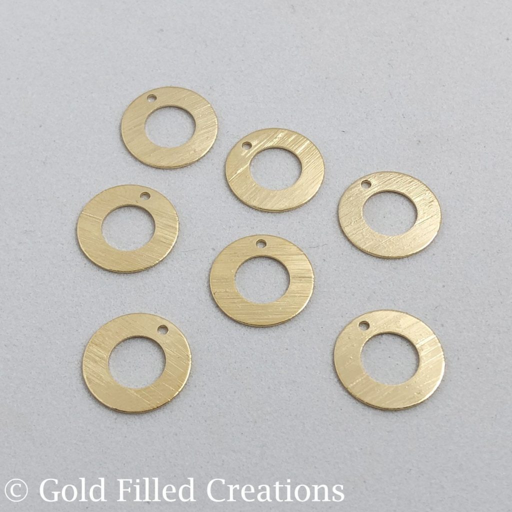 Gold Filled Circle Washer Disc 12mm , 5 15 50 150 pieces 30% discount ...