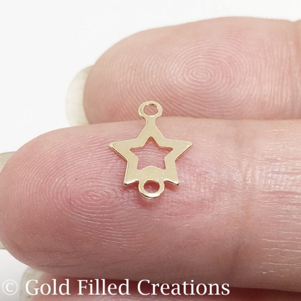 Gold Filled Star Connectors Charm , 10 50 150 300 pieces 40% discount ...