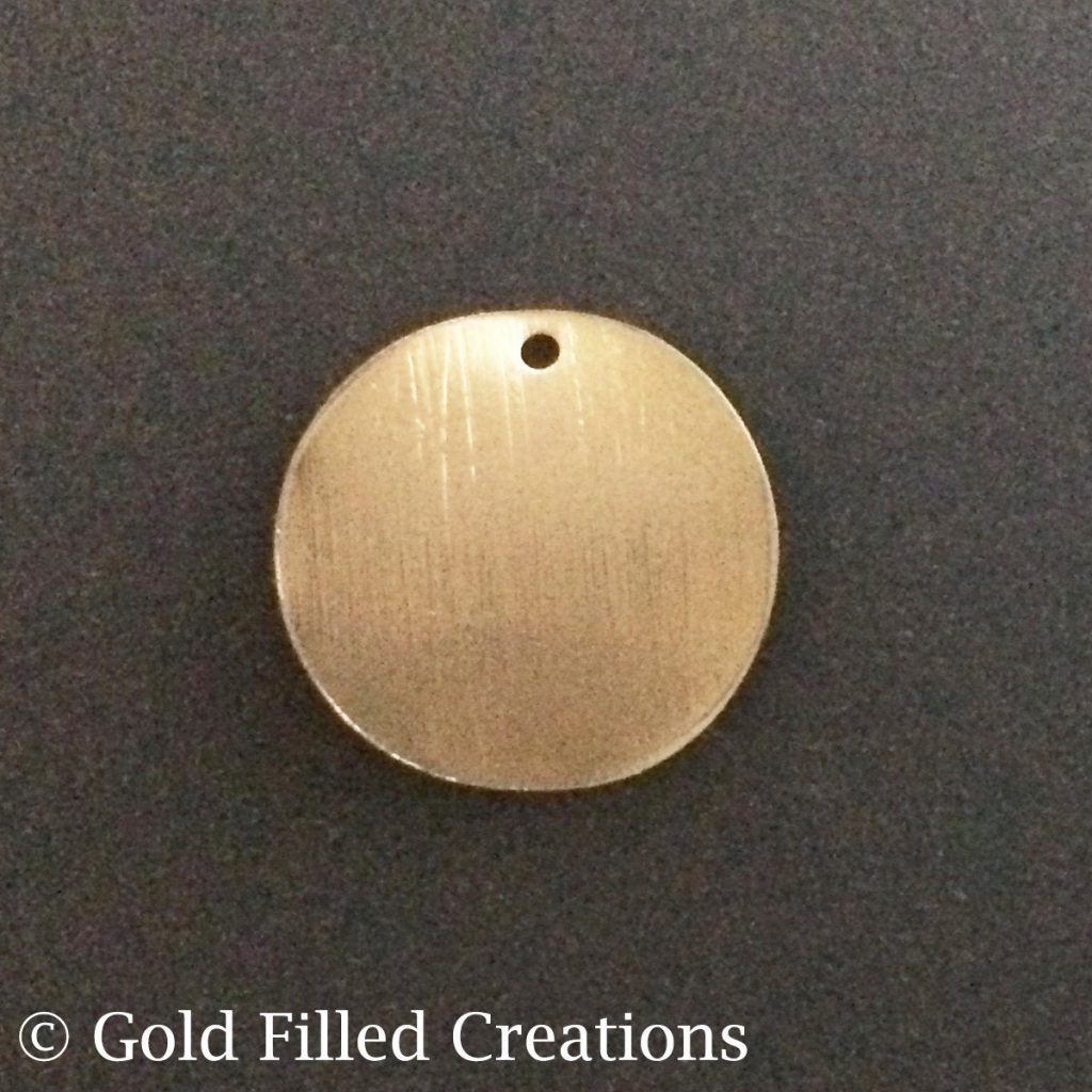 Gold filled round disc wave 11mm , 5 15 50 pieces 20% discount , gold ...